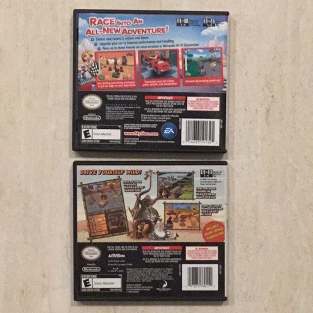 Mysims Racing Nintendo Ds Game & Madagascar Kartz Nin… - Gem